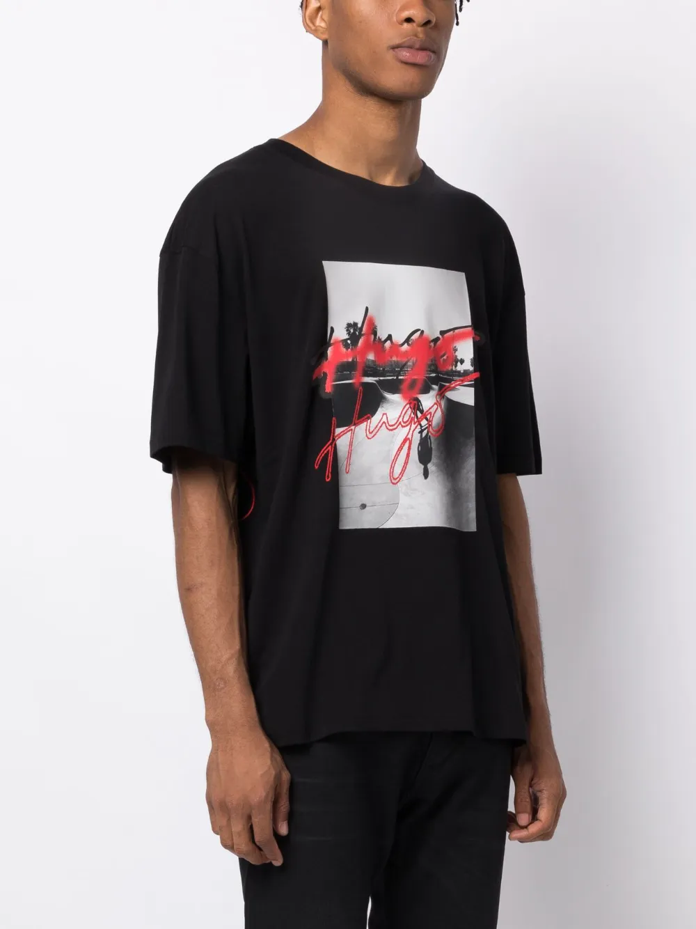 HUGO T Shirt Con Stampa Farfetch