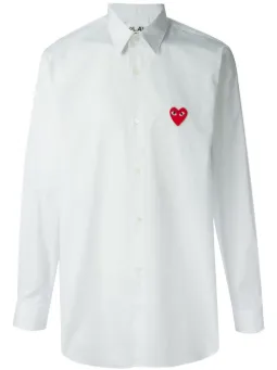 [W2C] WHITE CDG PLAY BUTTON UP SHIRT : r/FashionReps