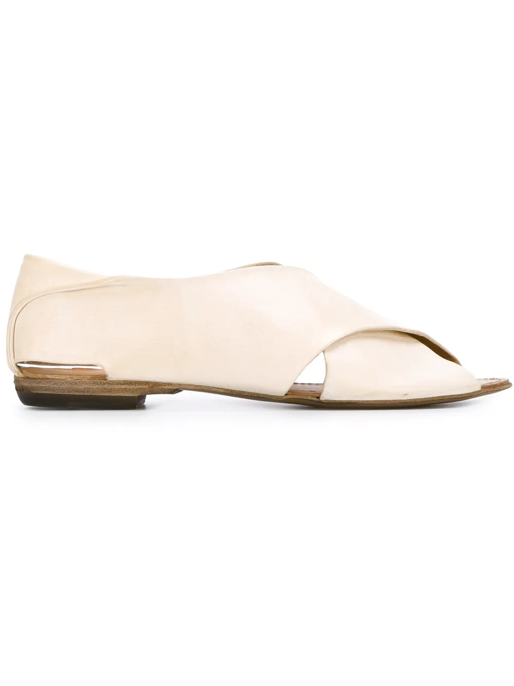 Silvano Sassetti Crossed Front Flat Sandals - Farfetch