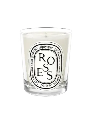 Diptyque Mini Candle Roses | White | FARFETCH