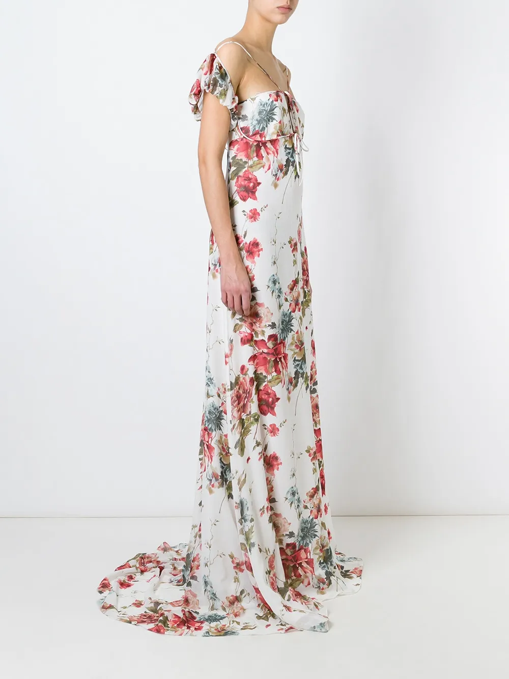 Saint Laurent Floral Print Maxi Dress - Farfetch