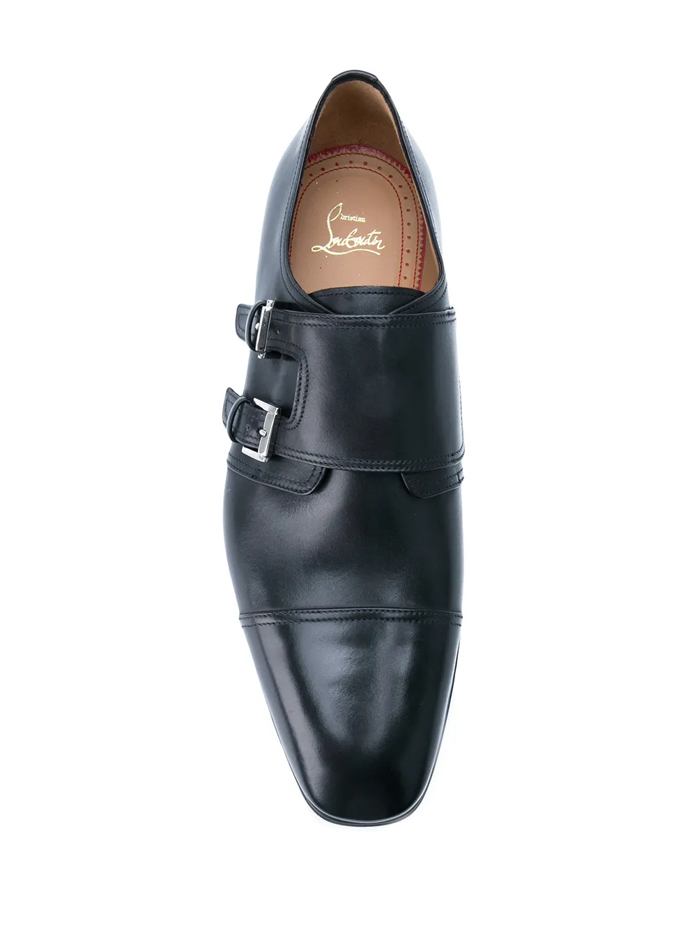 Christian Louboutin Classic Buckle Loafers | Black | FARFETCH