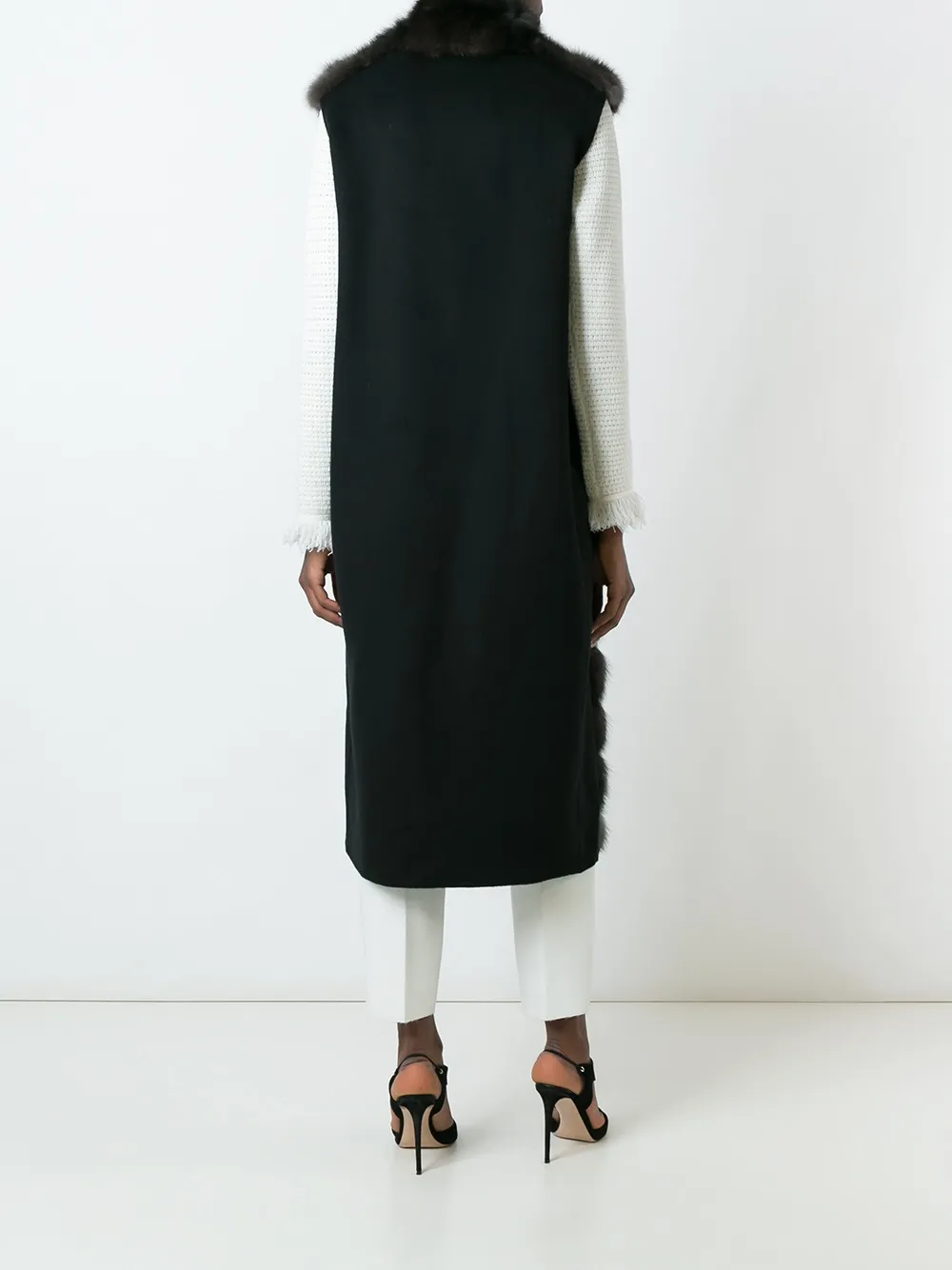 Manzoni 24 Long Panelled Fur Coat - Farfetch