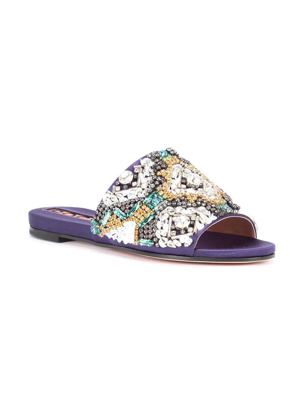 Rochas Crystal Embellished Mules - Farfetch