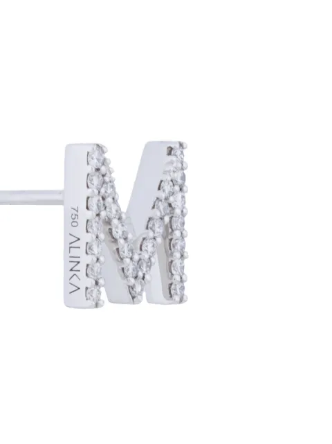 Shop ALINKA 18kt white gold ALINKA ID diamond stud earring with Express ...