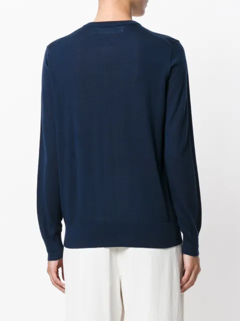 VICTORIA VICTORIA BECKHAM CONTRASTING CONCEALED PLACKET CARDIGAN | ModeSens