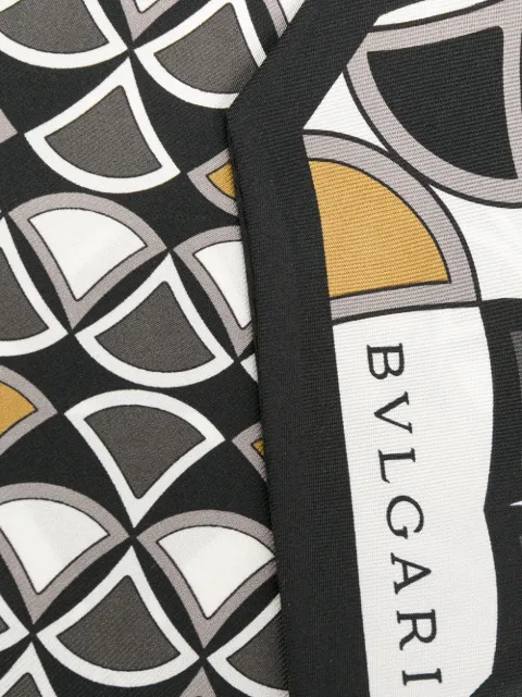 BULGARI Geometric Pattern Scarf | ModeSens