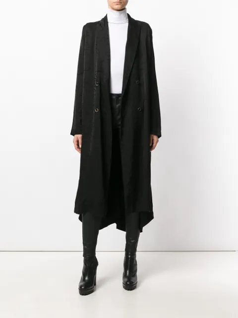 UMA WANG Oversized Coat in Black | ModeSens