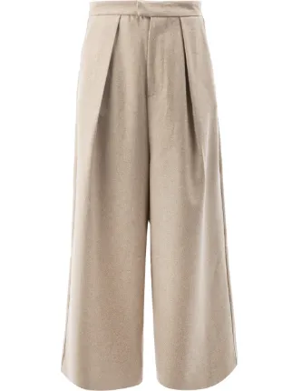 Edward Crutchley Wide Leg Cropped Pants - Farfetch