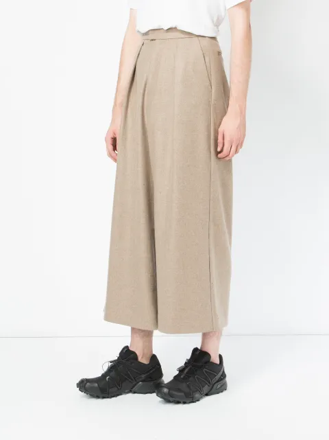 Edward Crutchley Wide Leg Cropped Pants - Farfetch