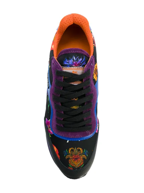 ETRO - Floral Pattern Sneakers in Black | ModeSens