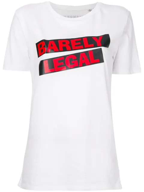 Manokhi Barely Legal T-shirt - White | ModeSens
