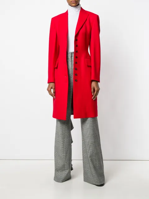 Sara Battaglia Fitted single-breasted Coat - Farfetch