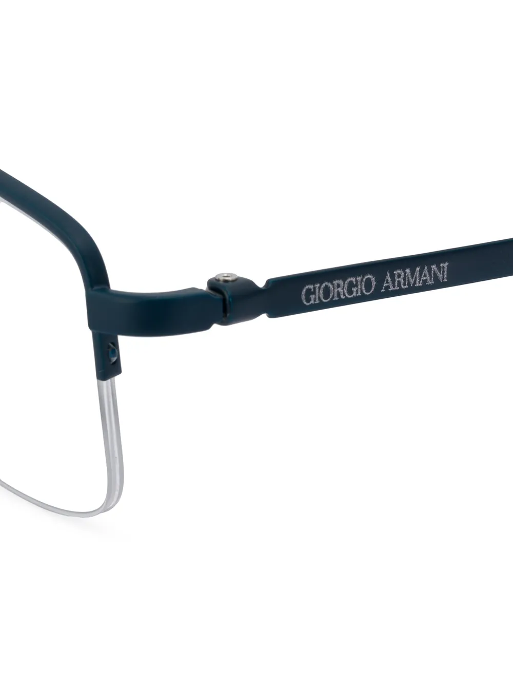 Giorgio Armani Half Rim Rectangle Glasses Farfetch