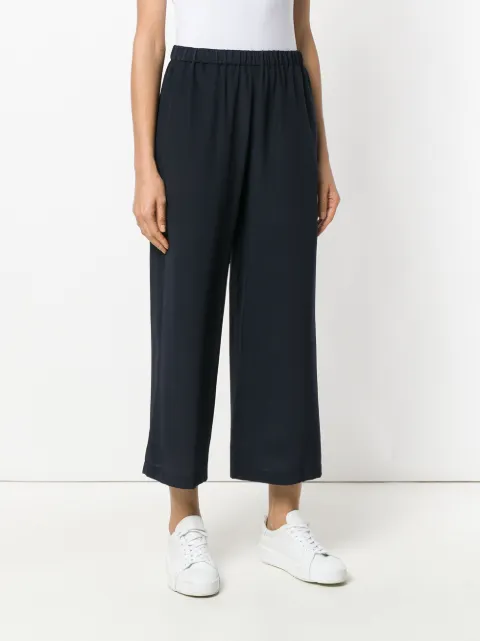 Shop Aspesi wide leg cropped pants with Express Delivery - FARFETCH