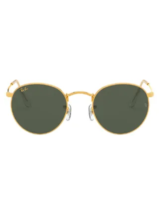 Ray-Ban Óculos De Sol Redondo | Dourado | FARFETCH BR