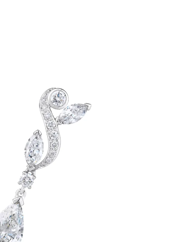 De Beers Jewellers Orecchini Pendenti Adonis Rose In Oro Bianco 18kt e Diamanti Argento FARFETCH IT