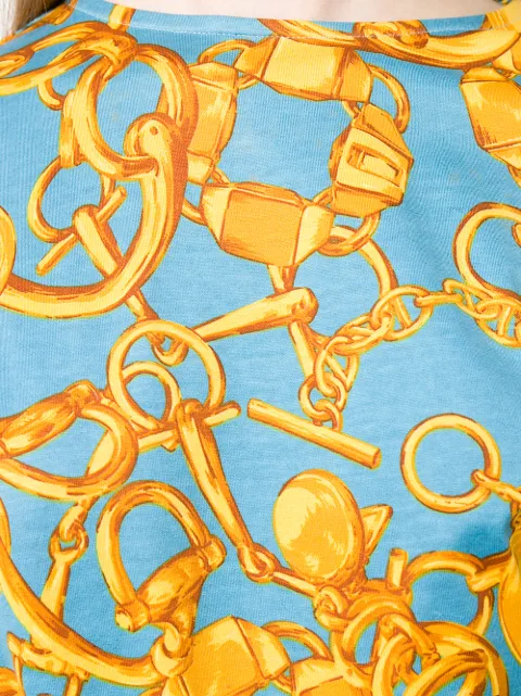 Gucci Pre-Owned Chain Pattern Longsleeved Blouse Vintage | Farfetch.Com