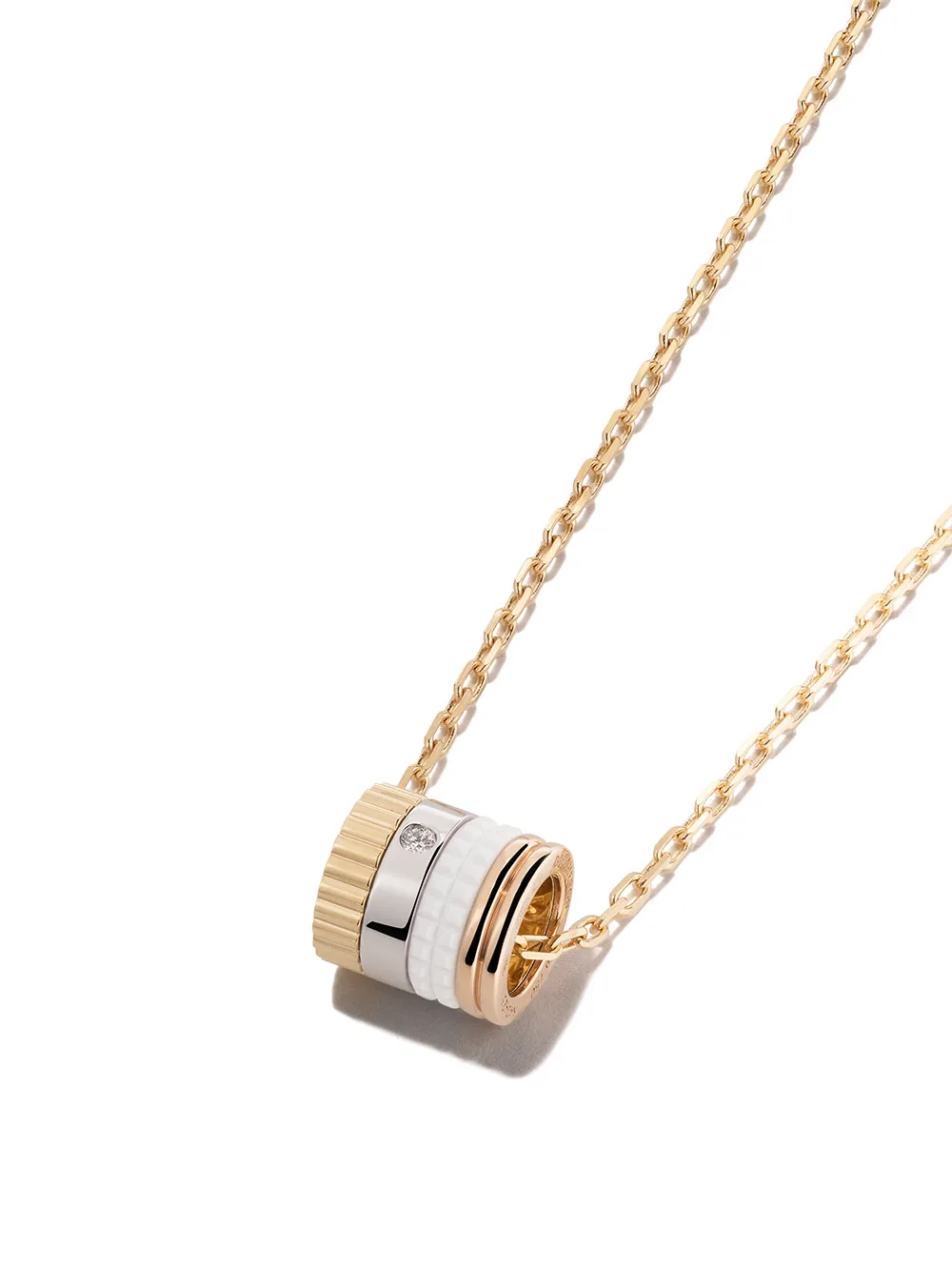 Купить Boucheron цепочка с подвеской Quatre Mini Ring из золота трех ...