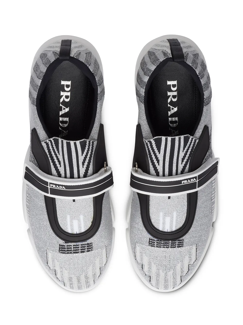 Prada Cloudbust Sneakers | Silver | FARFETCH UK
