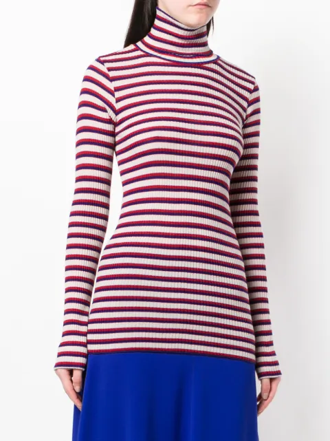 Forte Forte Striped Turtleneck Sweater - Farfetch