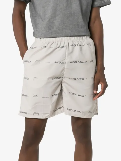 A-COLD-WALL* Shorts Mit Logo-Print - Farfetch