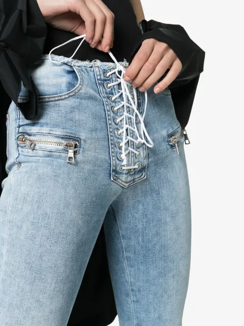 UNRAVEL PROJECT Cropped Frayed Jeans - Farfetch