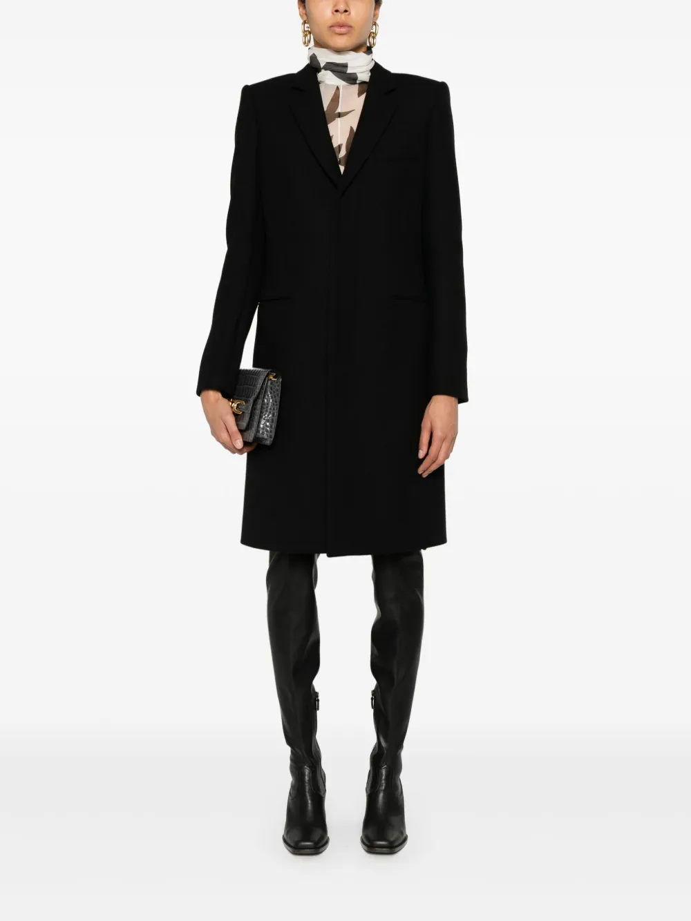 Saint Laurent single-breasted Wool Coat - Farfetch