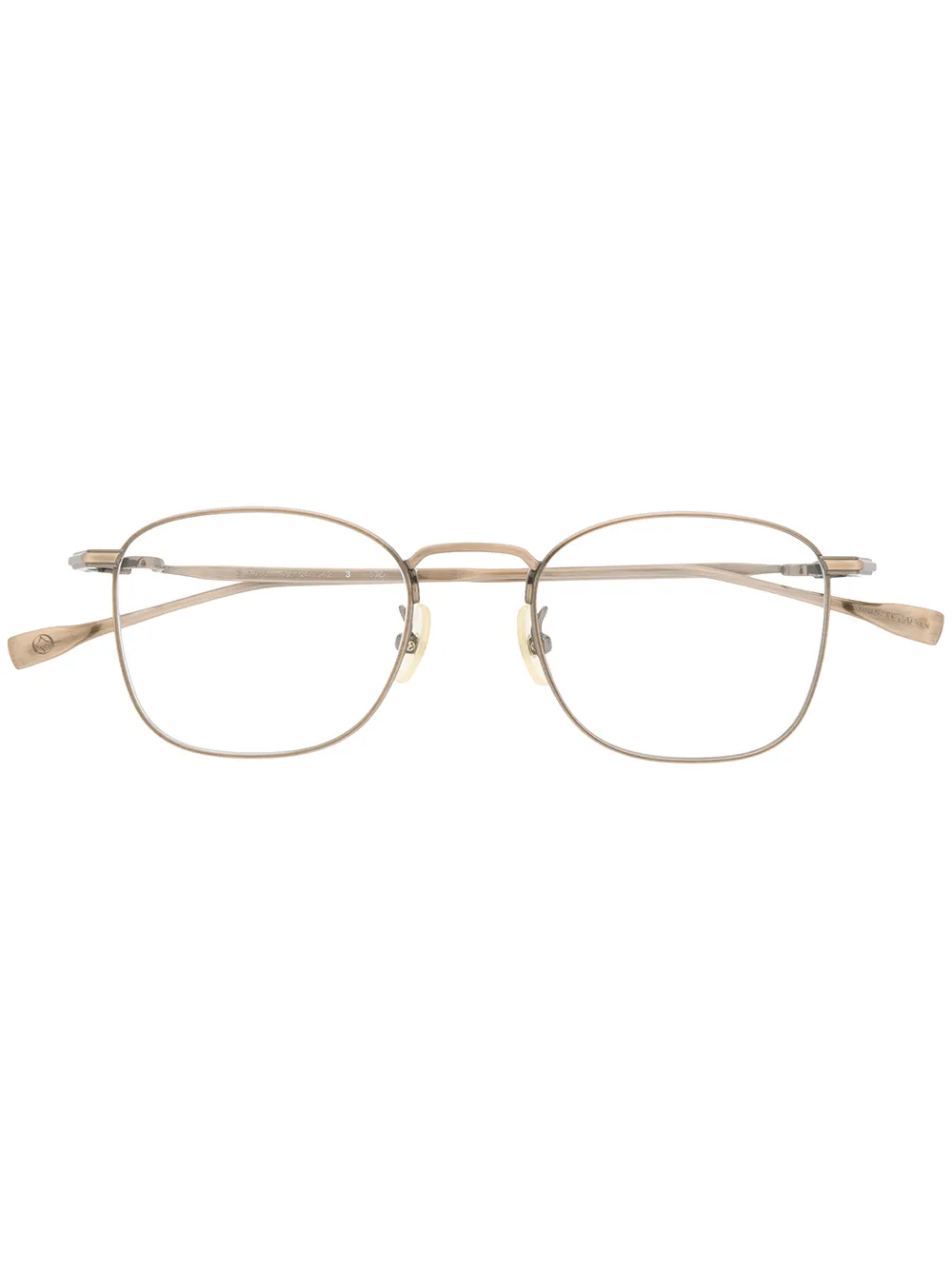999.9 Four Nines Square Frame Glasses | Gold | FARFETCH TW