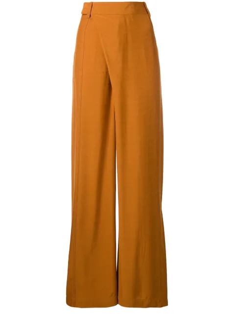 3.1 Phillip Lim Front Wrap Wide Leg Trousers - Farfetch