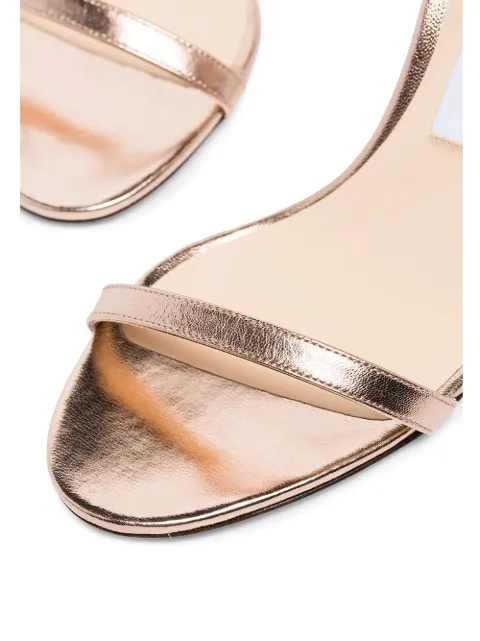 Jimmy Choo Sandália Minny Metálica - Farfetch