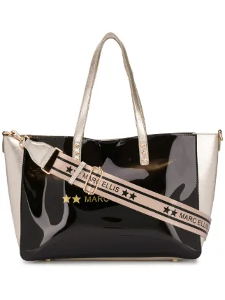 Marc Ellis PVC Logo Print Tote Bag | Black | FARFETCH