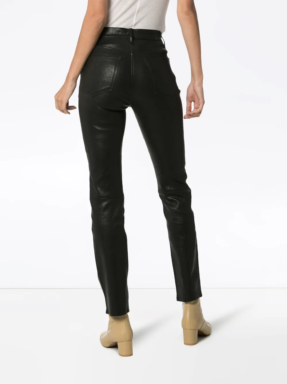 FRAME Le Sylvie skinny leather trousers | Smart Closet