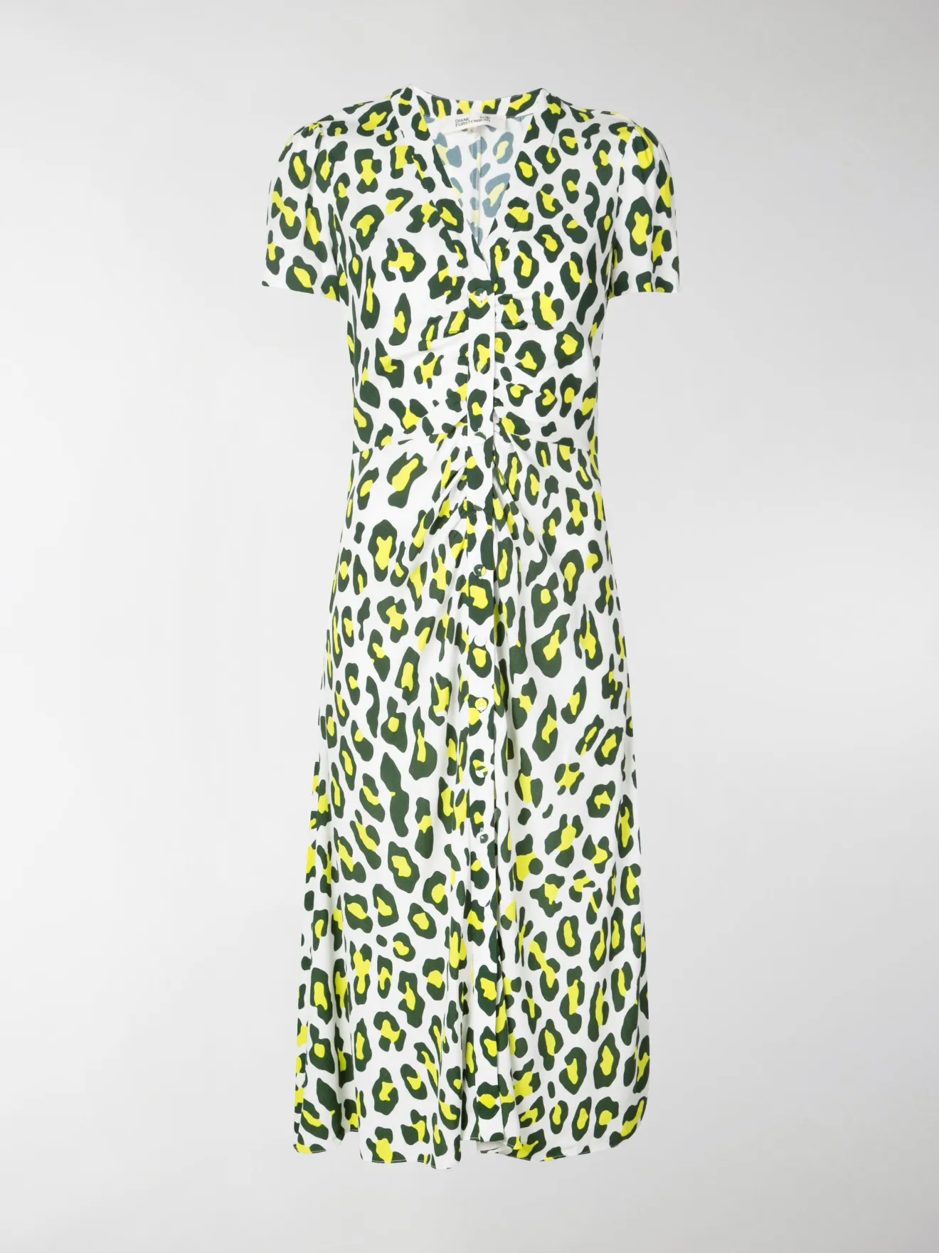 Dvf Diane Von Furstenberg Cecilia Leopard Print Dress White Modes