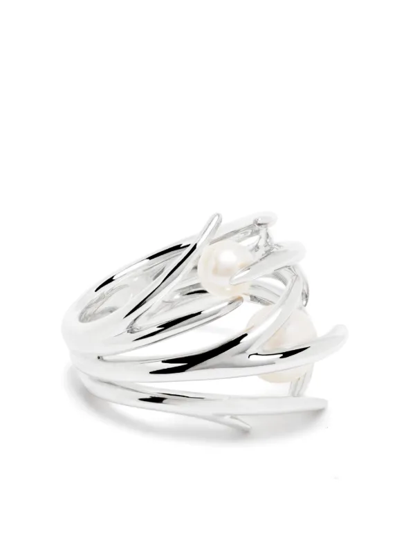 Shaun Leane Cherry Blossom Pearl Ring Silver