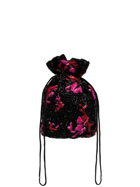 GANNI Sequinned Clutch Bag - Farfetch