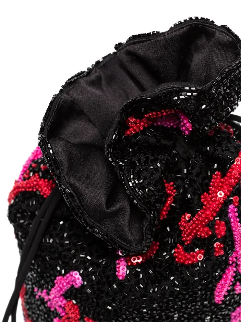 GANNI Sequinned Clutch Bag - Farfetch