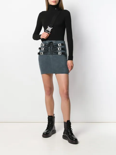 UNRAVEL PROJECT lace-up Mini Skirt - Farfetch