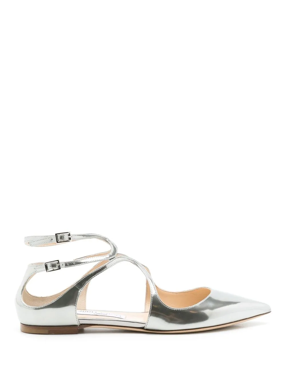 Jimmy Choo Sapatilha Bico Fino Lancer Metálica - Farfetch