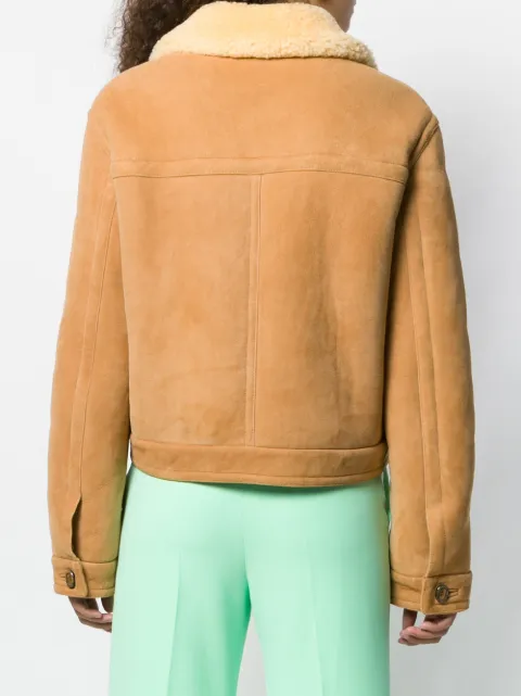 Marni Shearling Button-Up Short Coat Aw19 | Farfetch.Com