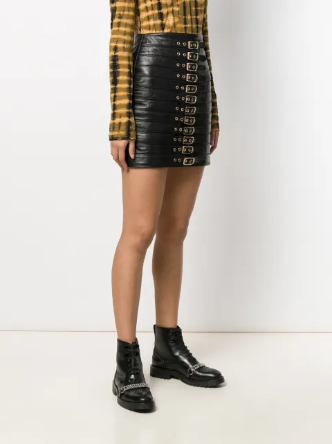 Manokhi Buckled Mini Skirt - Farfetch