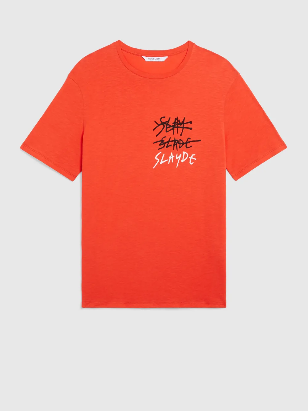 "Slay Slade Slayde" Print Multiyarn T-shirt | NeilBarrett.com
