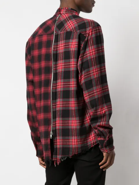 Giorgio Brato Contrast Zip Up Shirt | Farfetch.com