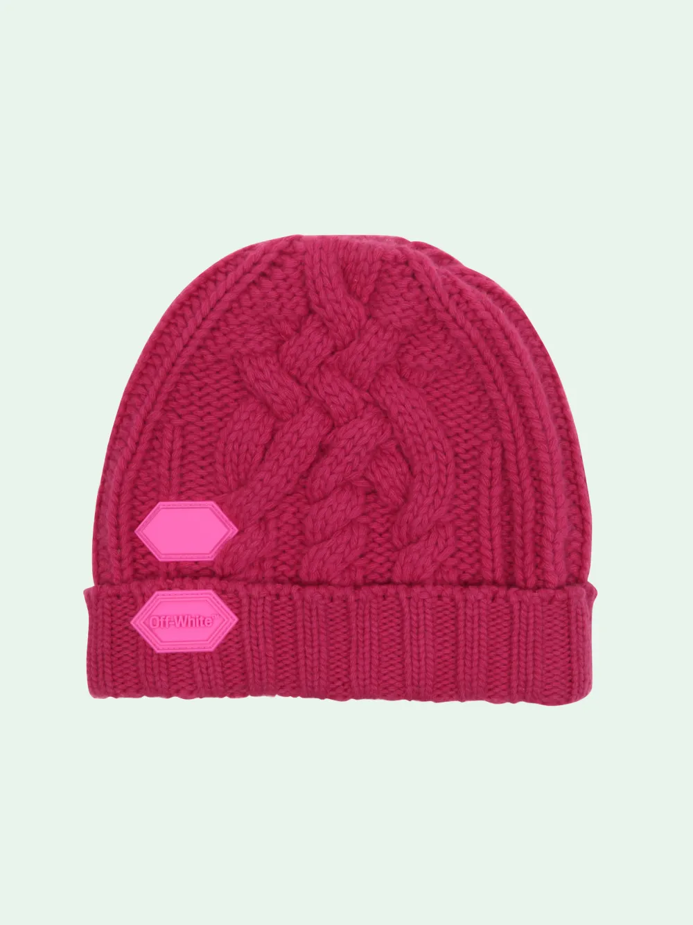 FUCHSIA KNIT HAT | Off-White™ Official Site