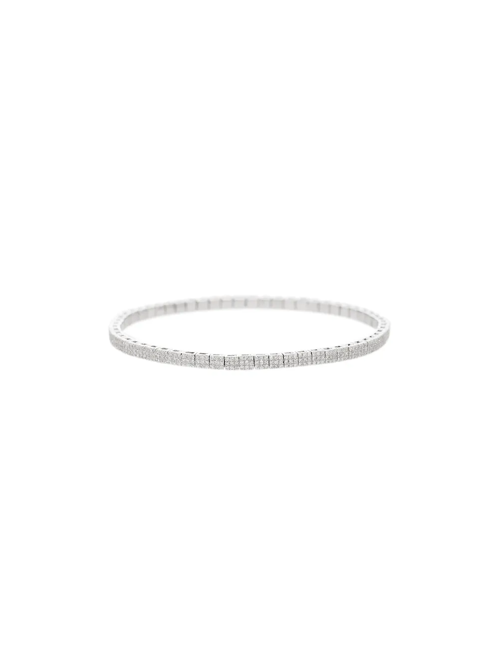 SHAY 18K White Gold Diamond Studded Bracelet Farfetch