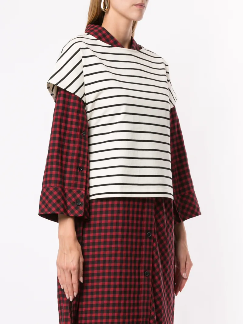 Portspure Striped High Low T In White | ModeSens