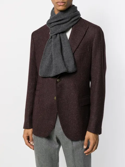 Shop Dell'oglio knitted cashmere scarf with Express Delivery - FARFETCH