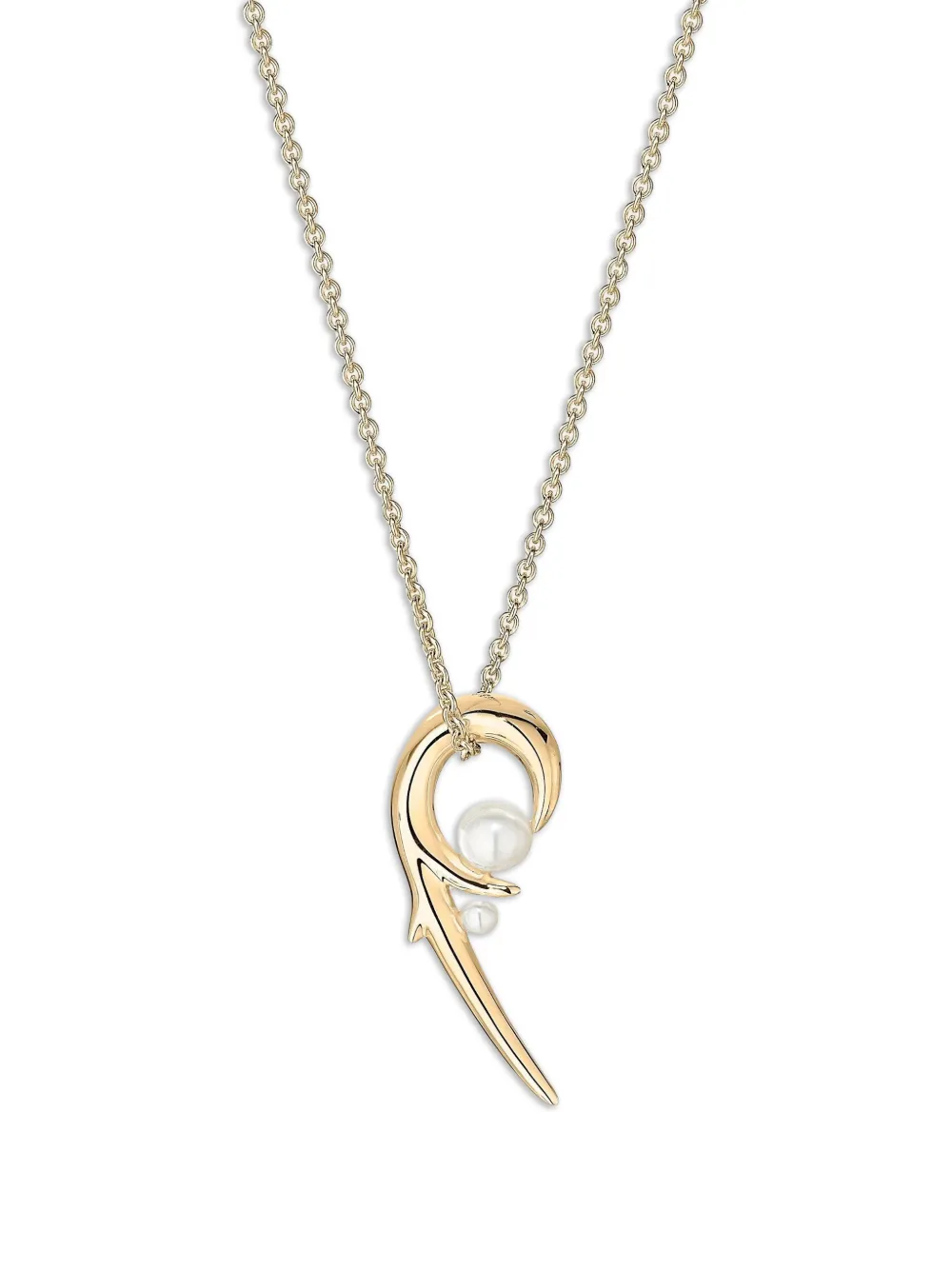Shaun Leane Cherry Blossom Freshwater Pearl Necklace | Gold | FARFETCH AU