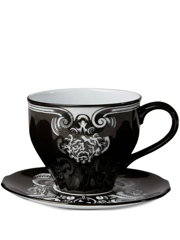 Gucci Tasse Mit Untertasse Schwarz FARFETCH DE