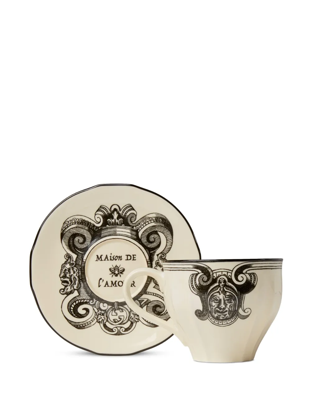 Gucci Star Eye XL Demitasse Cup And Saucer Set | White | FARFETCH